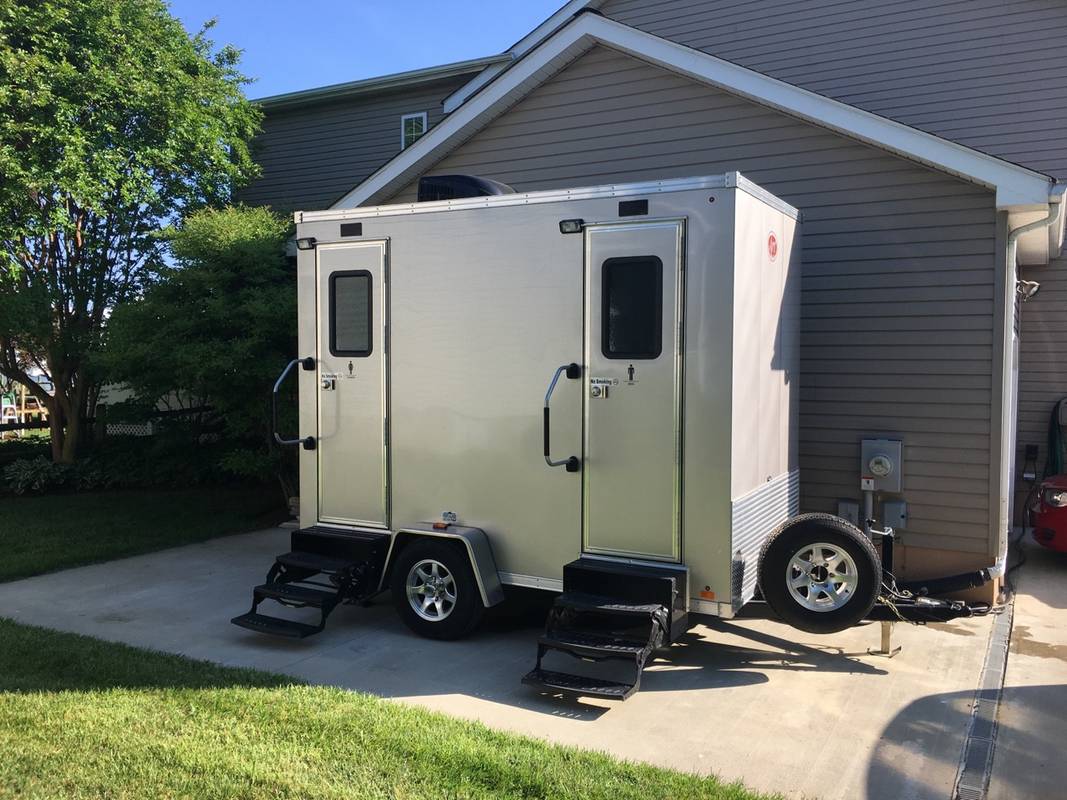 Portable Toilet Rentals Luxury Restroom Trailers Pasadena MD
